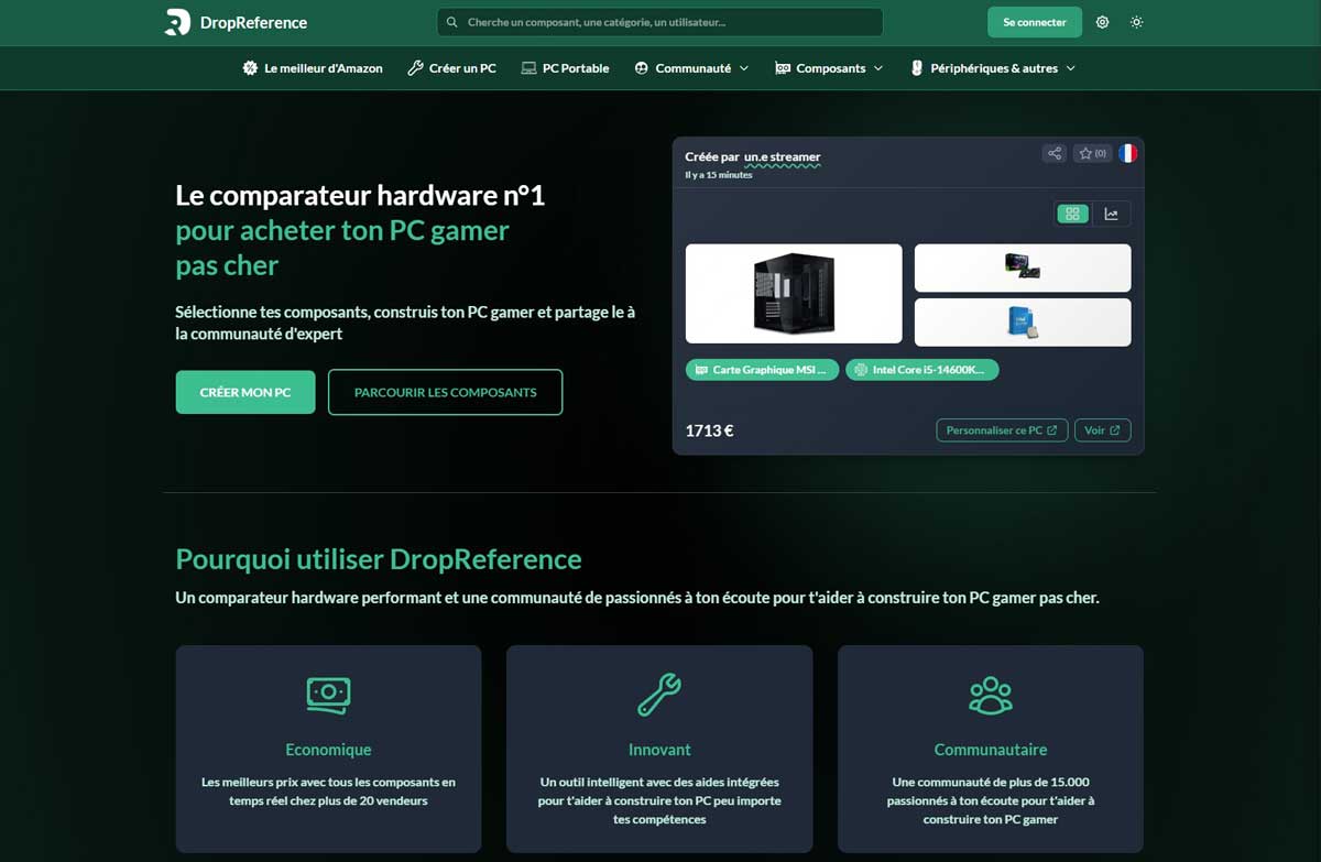 DropReference : un nouvel outil malin pour dénicher les meilleurs plans hardware